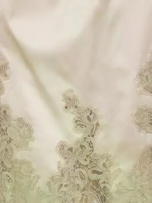 Ermanno Scervino Lace-trim Silk Midi Skirt