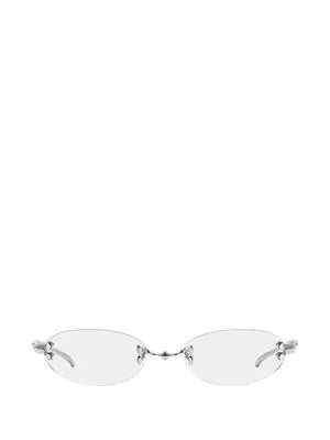 GENTLE MONSTER Furi Rimless Oval-frame Glasses - Silver