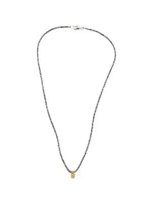 MADISON Star-charm Beaded Necklace - Black