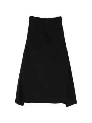 Y’s Paneled Flare Midi Skirt - Black