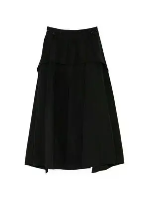 Y’s Paneled Flare Midi Skirt
