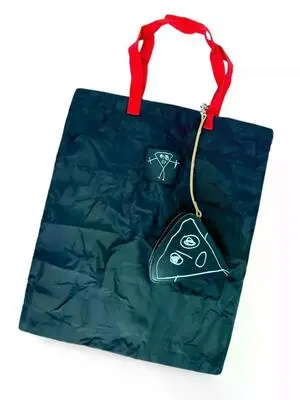 Plan C Pili And Bianca Graphic-print Tote Bag - Black