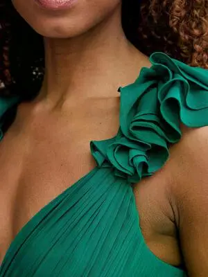 MORGAN Ruffled Cut-out Maxi Dress