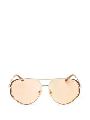 Guess Geometric-frame Sunglasses - Pink