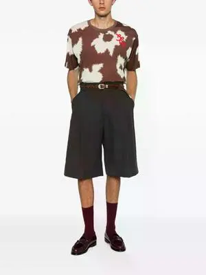 BODE Cow-print Logo-embroidered T-shirt
