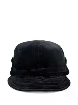 OPEN YY Velvet Ear-flap Hat - Black