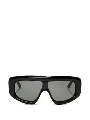 Palm Angels Carmel Rectangle-frame Sunglasses - Black