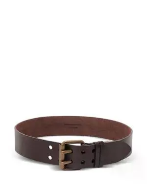 Saint Laurent Leather Belt Brown