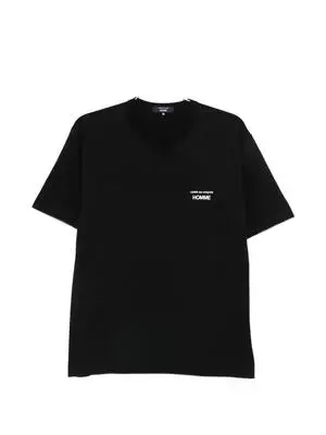 Comme Des Garçons Logo-print T-shirt - Black