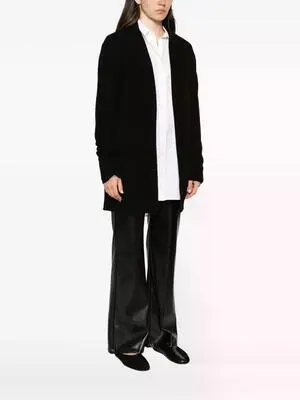 VELA SHOP Open-front Patch-pocket Cardigan