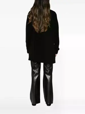 VELA SHOP Open-front Patch-pocket Cardigan
