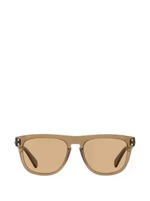 FERRAGAMO Gancini Square-frame Sunglasses - Brown