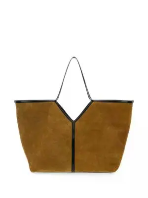 Saint Laurent Y Suede Tote Bag - Brown