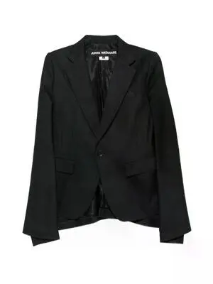 Junya Watanabe Pinstripe-pattern Cape-style Blazer - Black