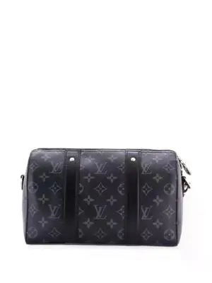 LOUIS VUITTON City Keepall Bag Reverse Monogram Eclipse Canvas Crossbody Bag