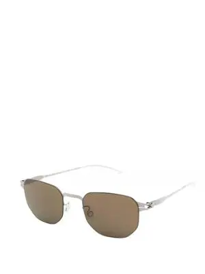 Mykita Bijan Geometric-frame Sunglasses - Silver