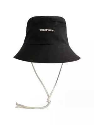 Rick Owens Gilligan Embroidered Bucket Hat - Black