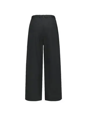 AMOMENTO Two-tuck Wide-leg Trousers