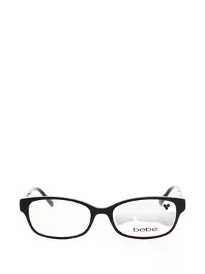 Bebe Floral-print Rectangle-frame Glasses