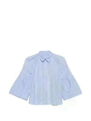 Sacai Vertical-stripe Flared-sleeve Shirt
