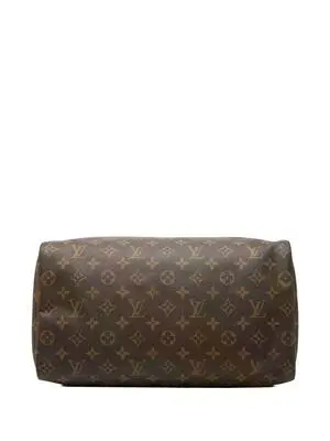 LOUIS VUITTON 1992 Monogram Speedy 35 Boston Bag - Brown