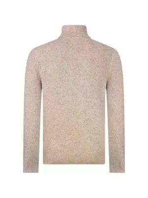 GRAN SASSO Roll-neck Wool Sweater - Neutrals