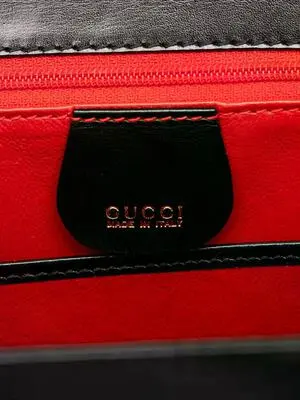 Gucci 2000-2015 Small Calfskin Bamboo Night Satchel