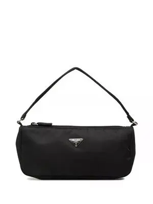 Prada 2000-2013 Tessuto Pochette Shoulder Bag - Black