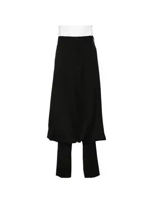 Comme Des Garçons Balloon-hem Layered Trousers