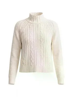 GRAN SASSO Cable-knit Raglan-sleeve Sweater