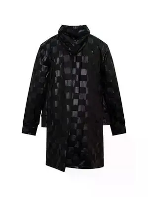 Comme Des Garçons Checkerboard-pattern Layered-effect Hoodie