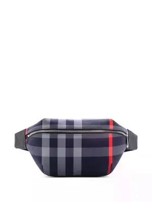 Burberry Sonny House Check Canvas Belt Bag - Blue