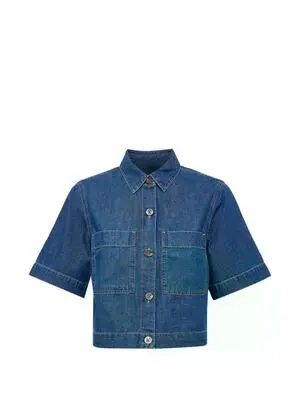Veronica Beard Spruce Button-down Shirt - Blue