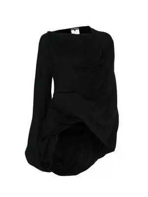 Junya Watanabe Asymmetric Draped Sweater - Black