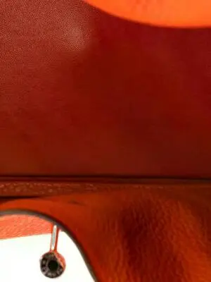 Hermès Lindy Bag Clemence 30 Shoulder Bag - Orange