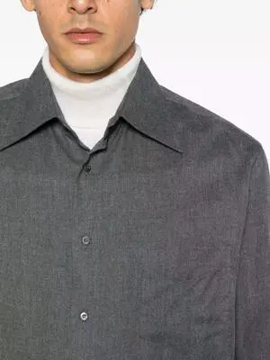 Brunello Cucinelli Herringbone-pattern Chest-pocket Shirt