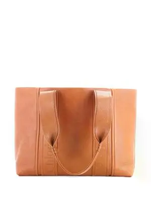 Chloé Woody Leather Medium Tote Bag - Brown