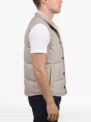 Brunello Cucinelli Herringbone-pattern Gilet