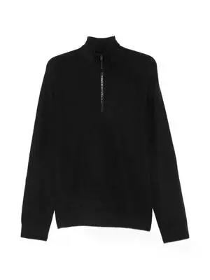 Veilance Zip-fastening High-neck Sweater - Black