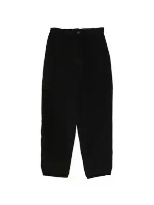 Y’s Cargo-pocket Tapered Trousers - Black
