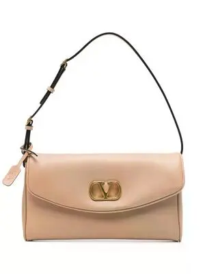 Valentino Garavani Garavani Devain Small Nappa Shoulder Bag - Neutrals
