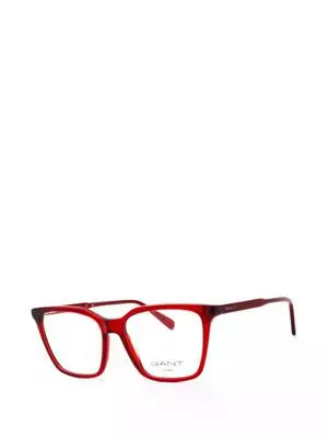 Gant Rectangle-frame Glasses - Red