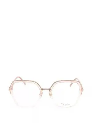 Chopard Geometric-frame Glasses - Gold