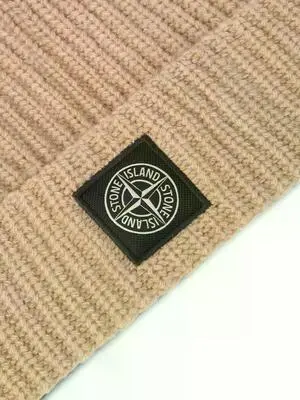 Stone Island Logo-patch Beanie Hat