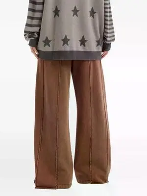 MINI CREAM Exposed-seam Drawstring Trousers