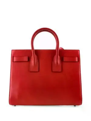 Saint Laurent Sac De Jour Bag Leather Small Satchel - Red