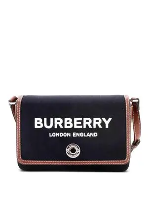 Burberry New Hampshire Canvas Small Shoulder Bag - Black