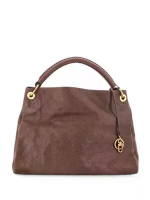 LOUIS VUITTON Artsy Handbag Monogram Empreinte Leather Mm Hobo Bag - Brown