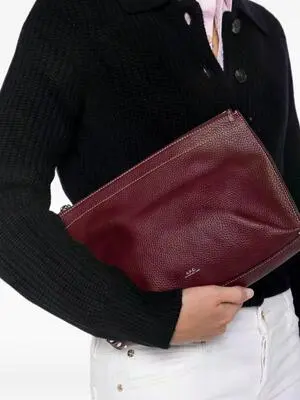 A.p.c. Neige Clou Clutch Bag - Red