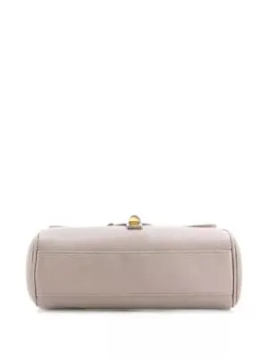 Celine Soft 16 Bag Grainy Calfskin Teen Shoulder Bag - Grey